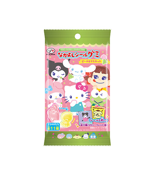 Fujiya Peko-Chan x Sanrio Characters Peach & Muscat Gummy (19G ...