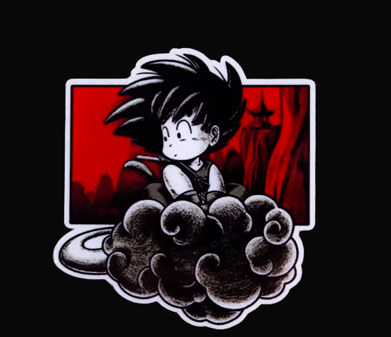 Dragon Ball Goku Vinyl Sticker (1 Piece) – Hungry Ninja